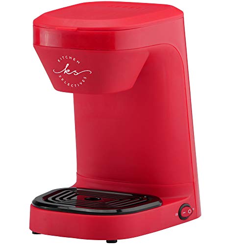 Kitchen Selectives Red 1-Cup Drip Coffee Maker (CM-123RD)