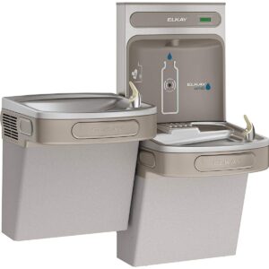 elkay ezstl8wslk bottle filling station, medium, light gray granite