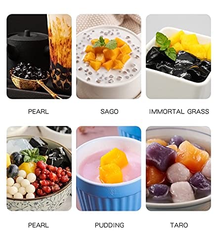 Fully Automatic Pearl Pot Pearl Tapioca Cooker Pearl Maker 5L for Boba Tea & Bubble Tea & Milk Tea Touchscreen 110V