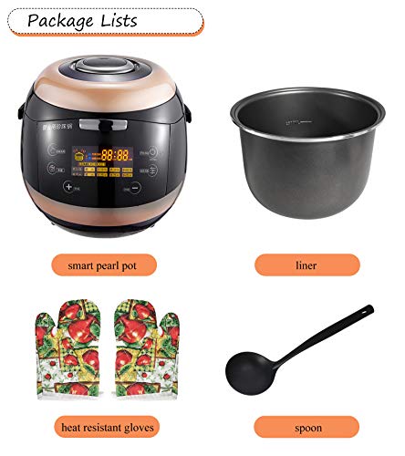 Fully Automatic Pearl Pot Pearl Tapioca Cooker Pearl Maker 5L for Boba Tea & Bubble Tea & Milk Tea Touchscreen 110V