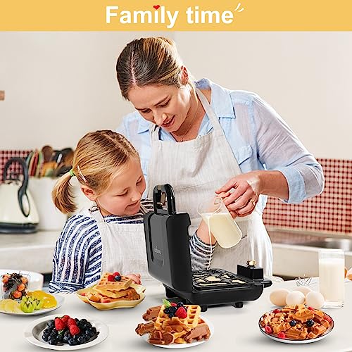 Mini Truck and Car Waffle Maker for Kids 2 in 1 Electric Non-Stick Waffle Maker Make 8 Fun Different Bulldozer Truck & More Shaped Waffles Pancake Breakfast Maker for Kids Unique Gifts for Kids