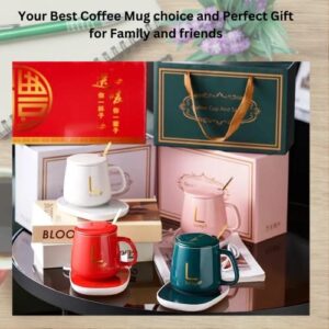 Coffee Cup Warmer with Cup - Coffee Mug Warmer Cup Warmer for Desk Coffee Warmer with Mug Set Coffee Mug with Warmer Coffee Warmer Plate