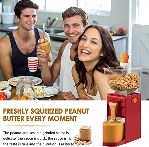 Peanut Butter Maker Nut Grinder, Small Cooking Machine, Home 110V/220V 120W Kitchen Butter Machine, Peanuts Cashews Almonds Hazelnut