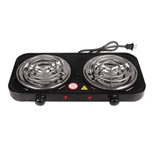 Boshen Portable Electric Double Coil Burners Countertop Hot Plate Home Outdoor Automatic Temperature Control