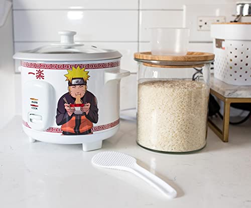 Naruto Shippuden Ichiraku Ramen Automatic Rice Cooker & Warmer | Food Steamer for White and Brown Rice, Quinoa | Anime Manga Gifts and Collectibles | Holds 24 Ounces