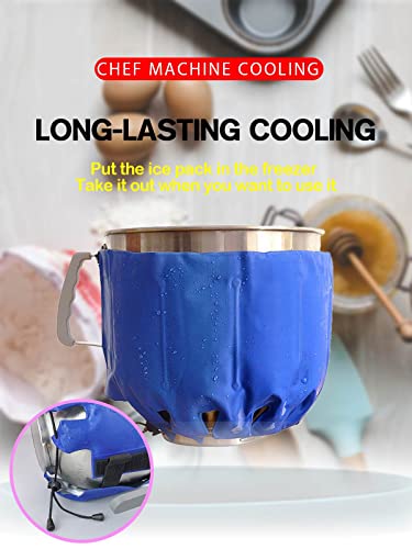 Resuable Ice Bag Ice Pack Used For Kitchen Stand Mixer Electric Stand Mixer Baking Mixer Between 4 And 7 Qt To Cool Down Food, Loose And Tight Can Be Adjusted According To The Size Of Mixer