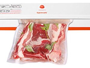 TINTON LIFE Vacuum Sealer Package Machine Sealing System Heat Sealer for Food Fruits Meat with Free Vacuum Bags, 15 Piece