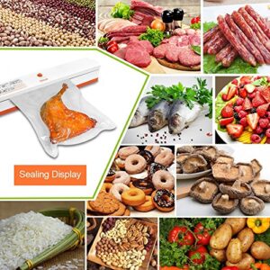 TINTON LIFE Vacuum Sealer Package Machine Sealing System Heat Sealer for Food Fruits Meat with Free Vacuum Bags, 15 Piece