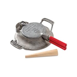 nordic ware krumkake iron, silver