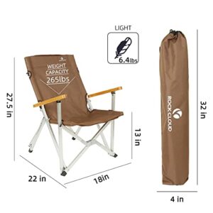 ROCK CLOUD Portable Folding Camping Chair for Camp Lawn Beach Hiking Sports Hunting