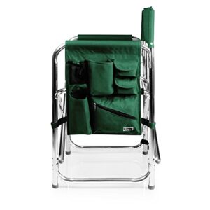 ONIVA - a Picnic Time brand - Sports Chair with Side Table, Beach Chair, Camp Chair for Adults, (Hunter Green)