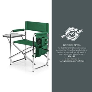 ONIVA - a Picnic Time brand - Sports Chair with Side Table, Beach Chair, Camp Chair for Adults, (Hunter Green)