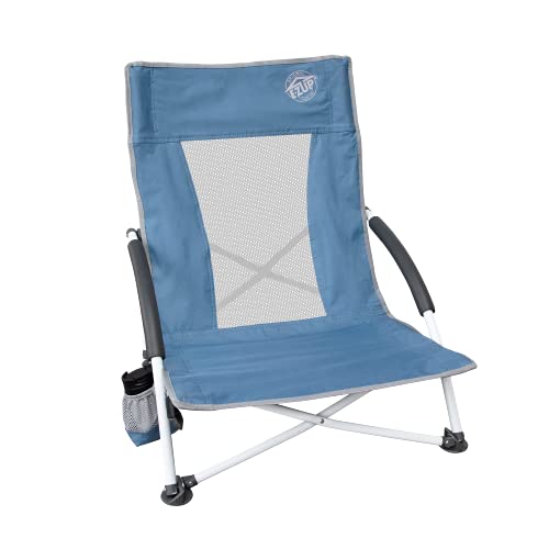 E-Z UP Low Sling Outdoor Folding Chair, Slate Blue