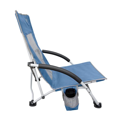 E-Z UP Low Sling Outdoor Folding Chair, Slate Blue