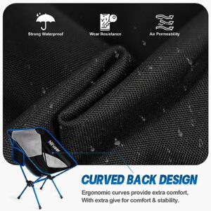 Nirvaer Camping Chairs, Ultralight Folding Camping Chairs, Compact Backpacking Portable Chair, for Hiking, Beach, Fishing, Outdoor Camp, Travel (Blue)