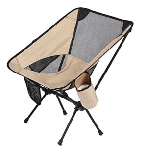 Camping Chair Folding Chairs Lawn Chairs Outdoor Aluminum Alloy Folding Chair Portable Beach Ultralight Fishing Stool Lightweight Compact Camping Backpack Chairs Folding Chair Camp Chair Moon Chair