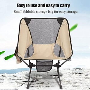 Camping Chair Folding Chairs Lawn Chairs Outdoor Aluminum Alloy Folding Chair Portable Beach Ultralight Fishing Stool Lightweight Compact Camping Backpack Chairs Folding Chair Camp Chair Moon Chair