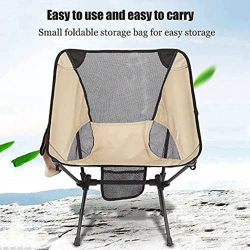 Camping Chair Folding Chairs Lawn Chairs Outdoor Aluminum Alloy Folding Chair Portable Beach Ultralight Fishing Stool Lightweight Compact Camping Backpack Chairs Folding Chair Camp Chair Moon Chair