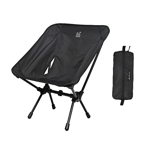 LONGSHENGDA Lightweight Camping Chair Aluminum Alloy Folding Moon Chair Portable for Outdoor Hiking Picnic Fishing Beach BBQ