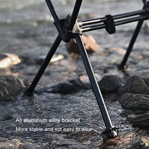 LONGSHENGDA Lightweight Camping Chair Aluminum Alloy Folding Moon Chair Portable for Outdoor Hiking Picnic Fishing Beach BBQ