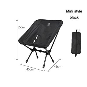 LONGSHENGDA Lightweight Camping Chair Aluminum Alloy Folding Moon Chair Portable for Outdoor Hiking Picnic Fishing Beach BBQ