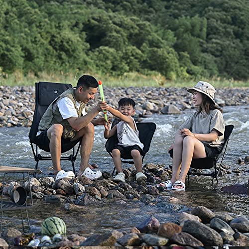 LONGSHENGDA Lightweight Camping Chair Aluminum Alloy Folding Moon Chair Portable for Outdoor Hiking Picnic Fishing Beach BBQ