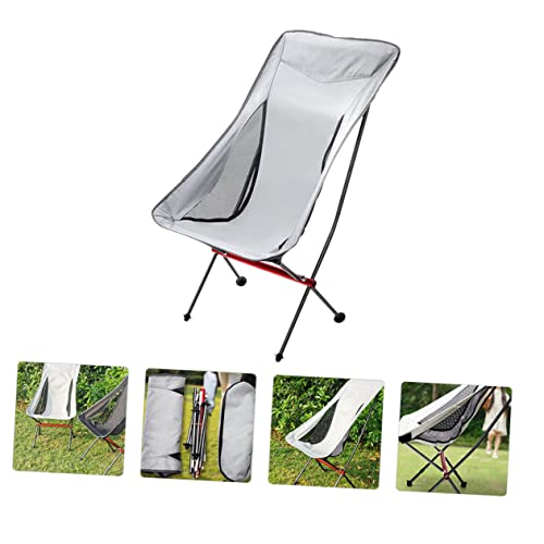 BESPORTBLE 1pc Aluminum Alloy Moon Chair Barstool Chairs Portable Folding Chairs Foldable Chairs Outdoor Camping Chair Foldable Portable Beach Chair Back Support Camping Chair Beach Stool