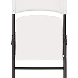 Amazon Basics Folding Plastic Chair with 350-Pound Capacity - 6-Pack, White