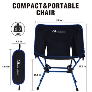 MOON LENCE Backpacking Chair Outdoor Camping Chair Compact Portable Folding Chairs with Side Pockets Packable Lightweight Heavy Duty for Camping Backpacking Hiking …