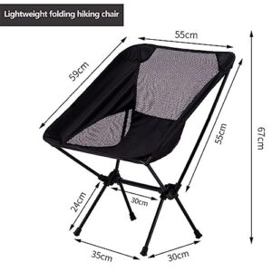 WAHOM Camping Chair, Lightweight Folding Hiking Chair for Outdoor Travel, Beach, Picnic, Festival, Hiking, Lightweight Backpacking