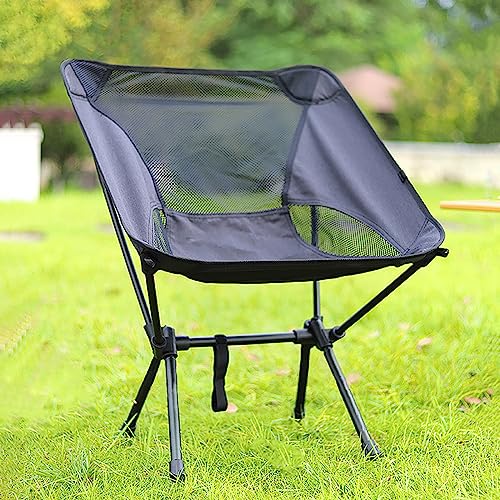 WAHOM Camping Chair, Lightweight Folding Hiking Chair for Outdoor Travel, Beach, Picnic, Festival, Hiking, Lightweight Backpacking