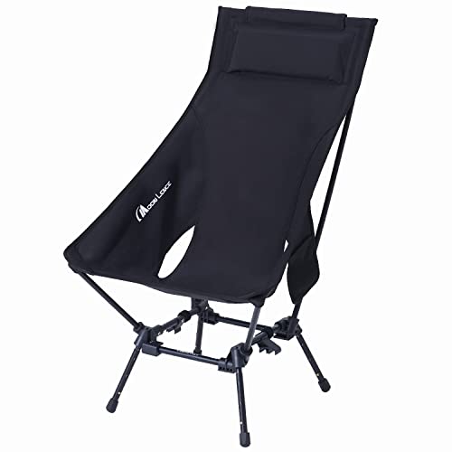 MOON LENCE Camping Chairs for Adults, Adjustable Oversize Beach Chair Lawn Chair with High Back - Large Capacity, Heavy Duty - Backpacking Chair Folding Chair for Hiking Fishing