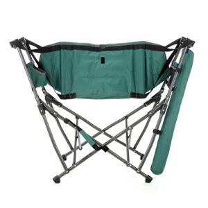 ARROWHEAD OUTDOOR Portable Folding Swinging Hammock Camping Chair, Removable Canopy, Perfect for Stargazing, Cup Holder, Storage Pouch, Carrying Bag Included, Supports up to 300lbs, USA-Based Support