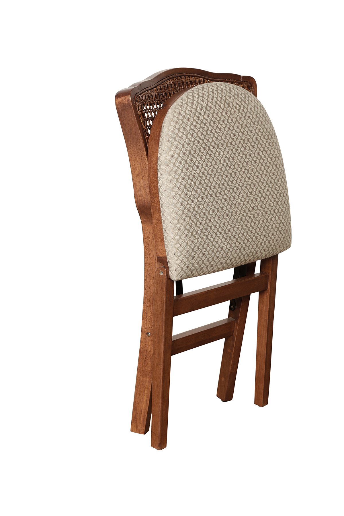 Stakmore French Cane Back Folding Chair Finish, Set of 2, Fruitwood