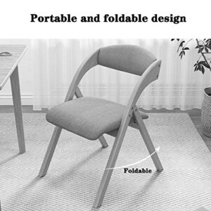 ZRAGEK Folding Chairs with Padded Seats,Home Comfortable Dining Chair Learning Chair, Single Comfortable Backrest Lounge Chair On The Balcony, Portable, Bearing 100kg