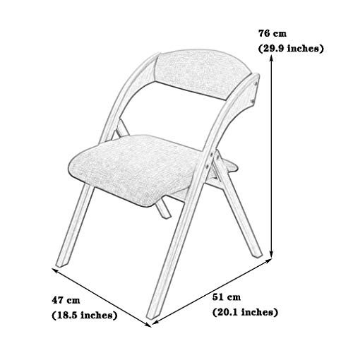 ZRAGEK Folding Chairs with Padded Seats,Home Comfortable Dining Chair Learning Chair, Single Comfortable Backrest Lounge Chair On The Balcony, Portable, Bearing 100kg