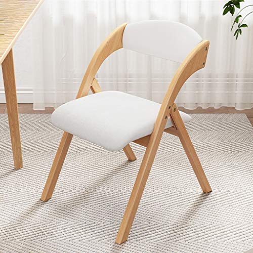 ZRAGEK Folding Chairs with Padded Seats,Home Comfortable Dining Chair Learning Chair, Single Comfortable Backrest Lounge Chair On The Balcony, Portable, Bearing 100kg