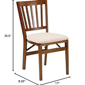 Stakmore School House Folding Chair Finish, Set of 2, Fruitwood