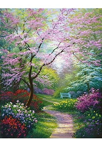 Eiazuiks Diamond Painting Kits for Adults, Landscape 5D DIY Diamond Art Kits Full Drill Diamond Dots for Gift Wall Decor and Relaxation Gem Arts 12x16 inch