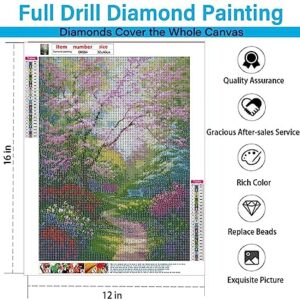 Eiazuiks Diamond Painting Kits for Adults, Landscape 5D DIY Diamond Art Kits Full Drill Diamond Dots for Gift Wall Decor and Relaxation Gem Arts 12x16 inch