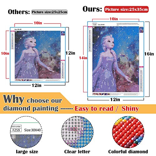 FFPTBNYX 12 Pack Diamond Painting Kits for Adults 5D DIY Diamond Art Kit Paint with Round Full Drill Diamonds for Beginners Gem Paintings Art for Home Wall Decor Gifts(12X16 Inch)