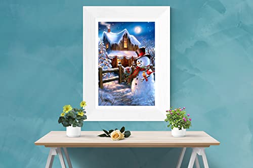 DoMyArt Diamond Painting Kits for Adults, Paint with 5D Crystal Diamonds Art with Accessories Tools(Canvas 15.7 x 11.8 inch) (Christmas Snowman)