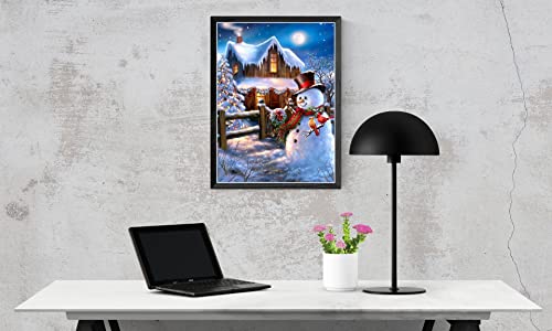 DoMyArt Diamond Painting Kits for Adults, Paint with 5D Crystal Diamonds Art with Accessories Tools(Canvas 15.7 x 11.8 inch) (Christmas Snowman)