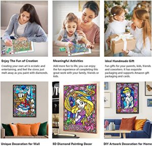 FFPTBNYX 6 Pack Diamond Painting Kits for Adults 5D Full Drill Diamond Art Paint with Round Diamonds DIY Gem Painting Kit for Home Wall Decor Gifts(12" x 16")