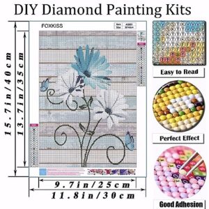 Diamond Art Painting Kits for Adults, Daisy DIY Diamond Dots Paintings Full Drill Paint with Diamonds , Round Diamonds Crystal Rhinestone Gem Art Painting Picture Kit for Beginners Home Wall Decor