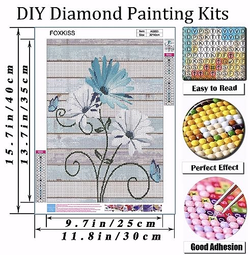 Diamond Art Painting Kits for Adults, Daisy DIY Diamond Dots Paintings Full Drill Paint with Diamonds , Round Diamonds Crystal Rhinestone Gem Art Painting Picture Kit for Beginners Home Wall Decor