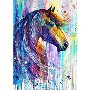 avpdupu horse diamond painting kits for adults and kids, diamond painting horse diamond art kits,5d diamond painting art horse kits for home wall decor 12x16inch