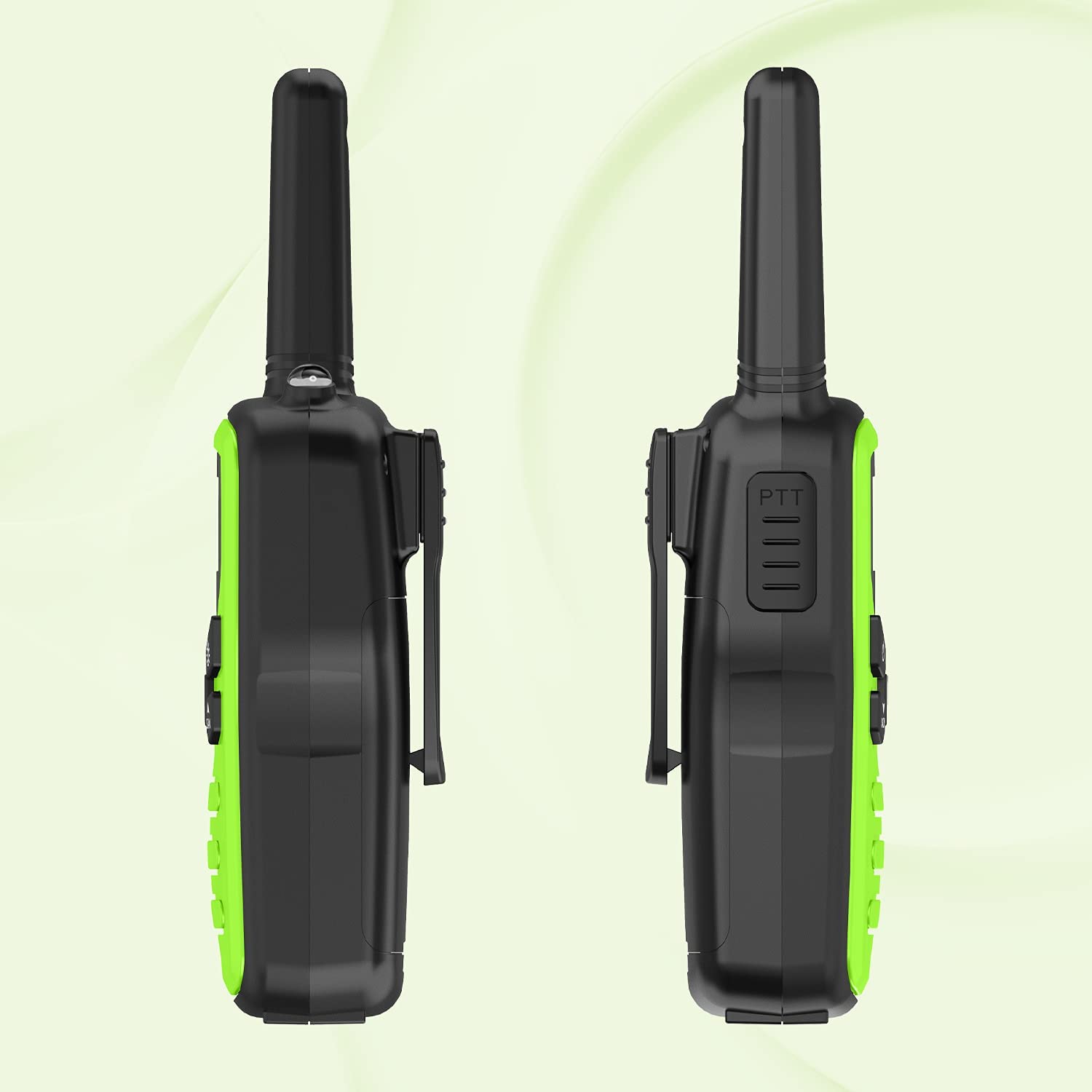 Walkie Talkies, ANSIOVON Walkie Talkies for Adults Long Range 22 Channels Walky Talky VOX Scan LCD Display Flashlight Two Way Radio for Family Biking Hiking Camping Cruise (2 Pack Green)