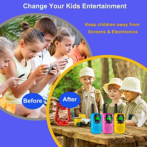 Soopotay Kids Toys for Ages 5 6 7 8 9 10 11 12, Walkie Talkies for Kids & Adults, Long Range Kids Walkie Talkie 3 Pack, Kids Two-Way Radios, Boys or Girls Birthday Gifts for 5-12 Years Old