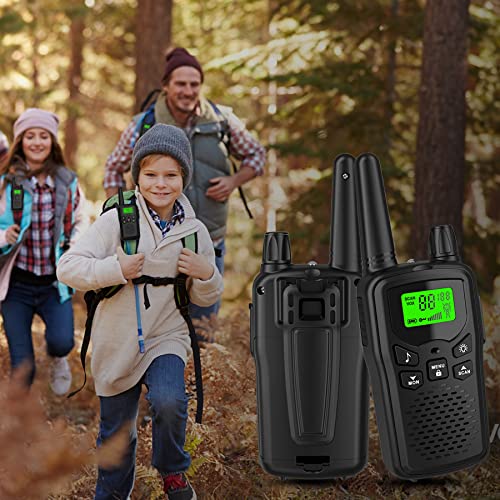 Walkie Talkies,Erelis Long Rang Walkie Talkies with 22 FRS Channels,Walkie Talkies for Adults with Lamp,VOX,LCD Display for Outdoor Activities